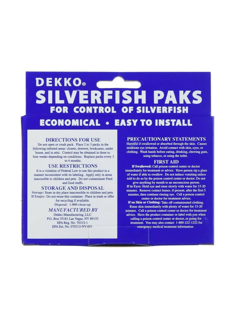 Dekko Silverfish Paks | How To Pest |Free Shipping